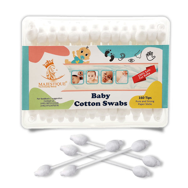 Buy Baby Cotton Swabs (160 TIPS) - Majestique